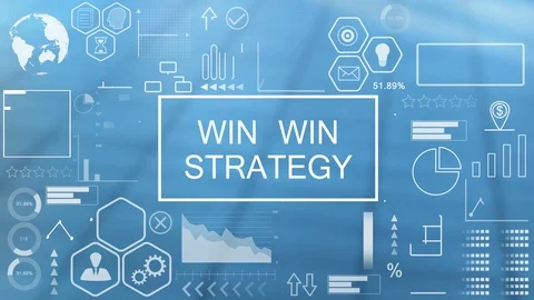 Win Win Strategy, Animated Typography | Stock Video | Pond5
