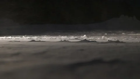 Wind blow snow particles on cold winter ... | Stock Video | Pond5