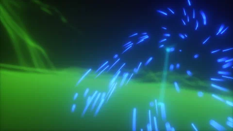 Wind flow animation through wind turbine | Stock Video | Pond5