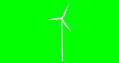Wind Turbine with Green Screen Backgroun... | Stock Video | Pond5