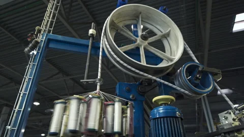 The winding mechanism of the electric ca... | Stock Video | Pond5