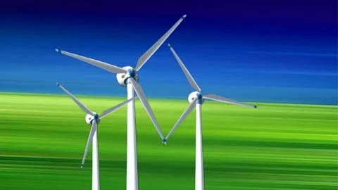 windmill background and 2d animation, re... | Stock Video | Pond5