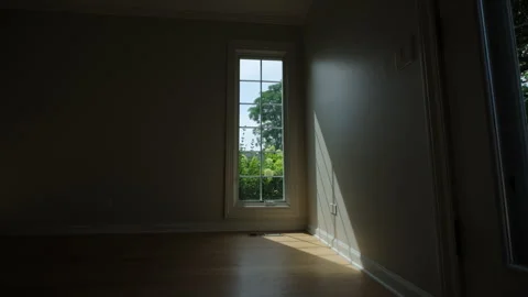 Window and sun rays through the window. ... | Stock Video | Pond5