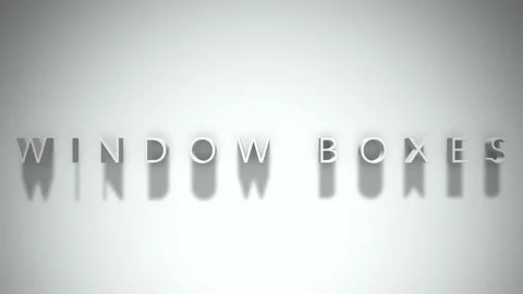 window boxes 3D title animation white te... | Stock Video | Pond5