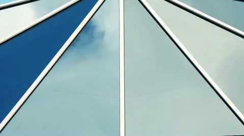 window panes of a skyscraper reflecting ... | Stock Video | Pond5