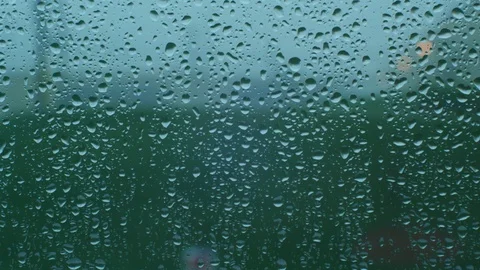 Window Raining Water Droplets 4K | Stock Video | Pond5