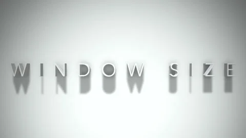 window size 3D title animation with shad... | Stock Video | Pond5
