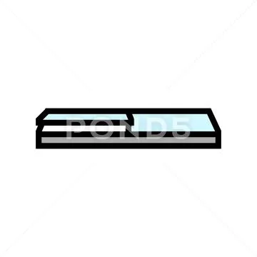 Window top view color icon vector illustration: Graphic #235931229