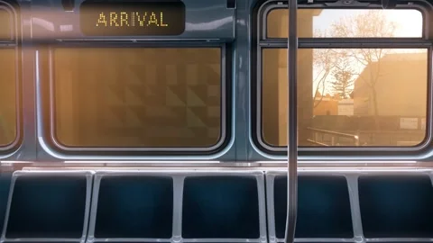 Window View Inside Subway Arriving Stati... | Stock Video | Pond5
