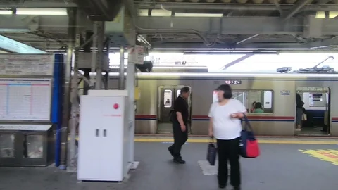 Window view from Japanese train Keisei l... | Stock Video | Pond5