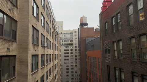 Window View Out To Building Roofs With W... | Stock Video | Pond5