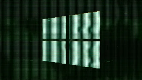 Windows 11 Logo Pixel Screen Animation. ... | Stock Video | Pond5