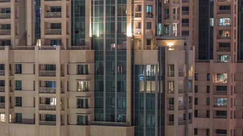 Windows in high-rise building exterior i... | Stock Video | Pond5