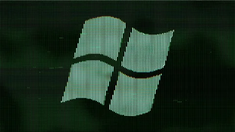 Windows Logo Pixel Screen Animation. Fut... | Stock Video | Pond5