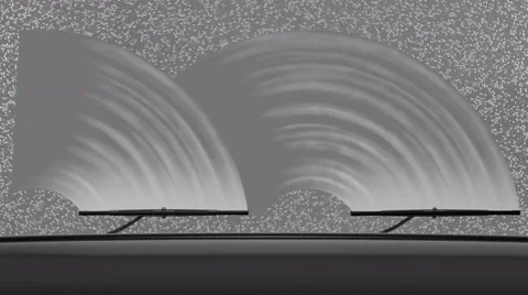 Windscreen wiper 4K, alpha channel, seam... | Stock Video | Pond5