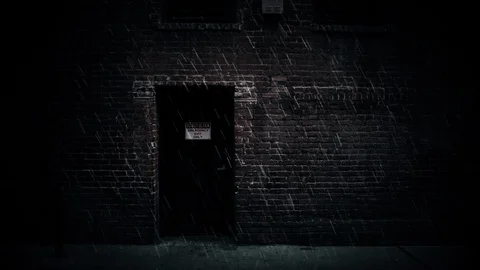 Windy Rain Urban City Brick Building Bac... | Stock Video | Pond5