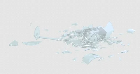 Glass Breaking Animation Stock Video Footage | Royalty Free Glass ...