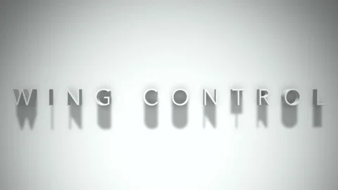 wing control 3D title animation white te... | Stock Video | Pond5