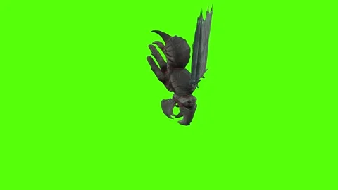 Winged Monster Falling Green Screen Anim... | Stock Video | Pond5