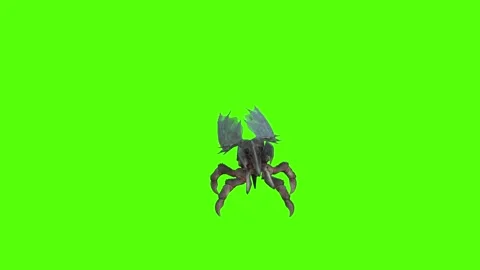 Winged Monster Getting Hit Green Screen ... | Stock Video | Pond5