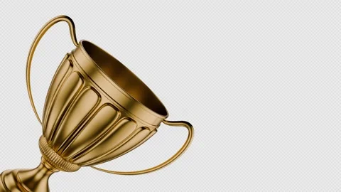 Winner's cup rotating at an angle, troph... | Stock Video | Pond5