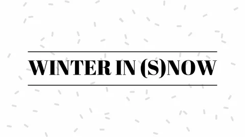 Winter is now with animated text effect | Stock Video | Pond5