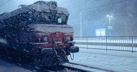 Train Snow Night Stock Videos – Royalty-Free HD & 4K Videos | Pond5