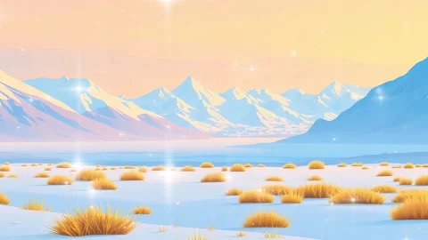 Winter Wheat: Gentle Animated Scene - Wi... | Stock Video | Pond5