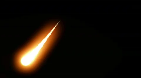 Wipe Transition Flying Fireball w/ Alpha... | Stock Video | Pond5