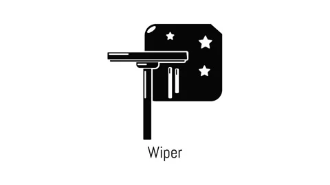 Car Wiper Icon Stock Footage ~ Royalty Free Stock Videos | Pond5