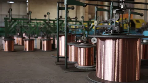 Wire Manufacturing Plant Stock Video Footage | Royalty Free Wire ...