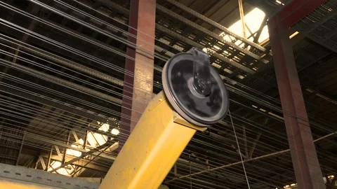 Wire production line by drawing method | Stock Video | Pond5