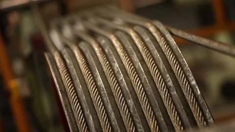 Wire Manufacturing Plant Stock Video Footage | Royalty Free Wire ...
