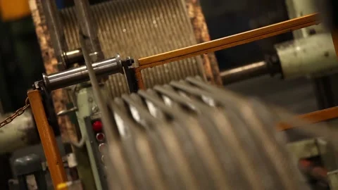 Wire Manufacturing Plant Stock Video Footage | Royalty Free Wire ...
