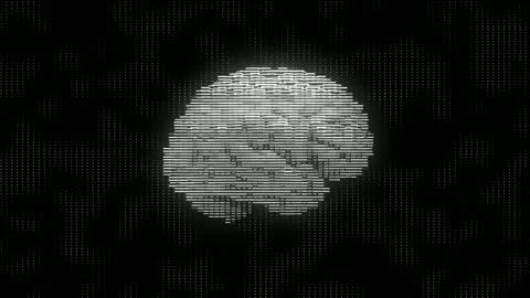 Wireframe 3D Animation of Human Brain. 4... | Stock Video | Pond5