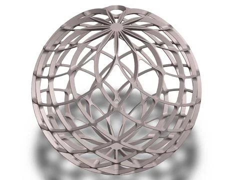 Wireframe Shape Geo Complex Twisted Sphere ~ 3D Model #263191476