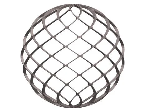 Wireframe Shape Geo Complex Twisted Sphere ~ 3D Model #263191476