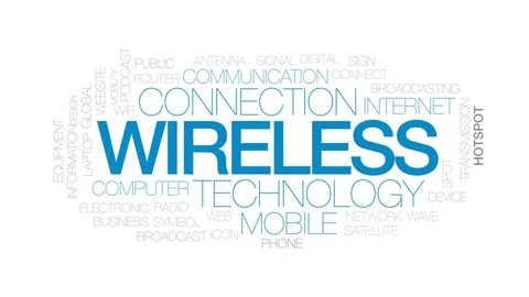 Wireless animated word cloud, text desig... | Stock Video | Pond5