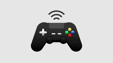 Wireless joystick controller animation, ... | Stock Video | Pond5
