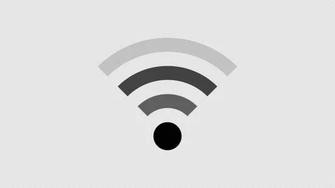 Wireless signal symbol, Animated icon on... | Stock Video | Pond5