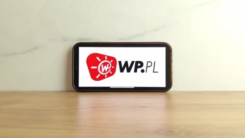 Wirtualna Polska logo displayed on mobil... | Stock Video | Pond5