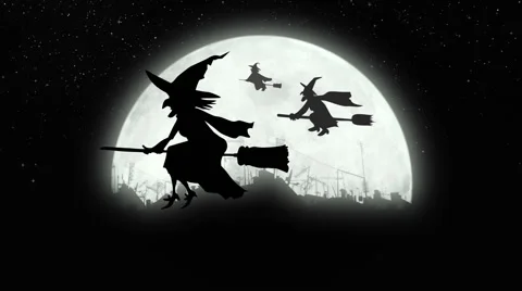 Witches Flying Stock Footage ~ Royalty Free Stock Videos | Pond5