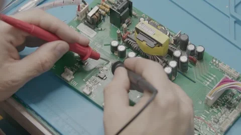 The wizard uses an electronic tester to ... | Stock Video | Pond5