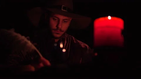 Wizard writing on paper with feather pen... | Stock Video | Pond5