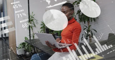 woman analyzing finance graphs, engaging... | Stock Video | Pond5