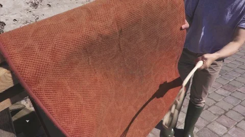 Beat Rug Stock Footage ~ Royalty Free Stock Videos | Pond5