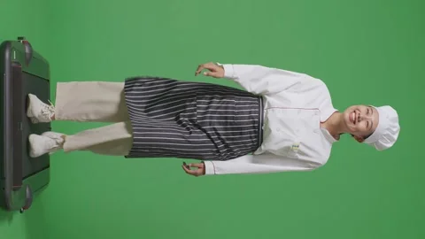 Woman Chef Walking On Treadmill And Wavi... | Stock Video | Pond5