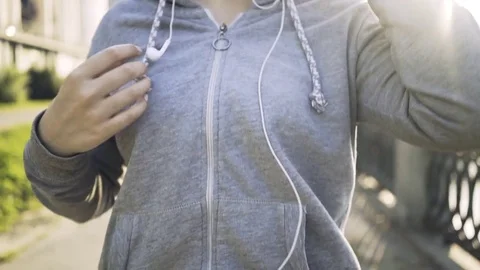 Woman cleavage close up unzipping a spor... | Stock Video | Pond5