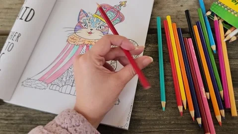 Cat Coloring Book Stock Footage ~ Royalty Free Stock Videos | Pond5