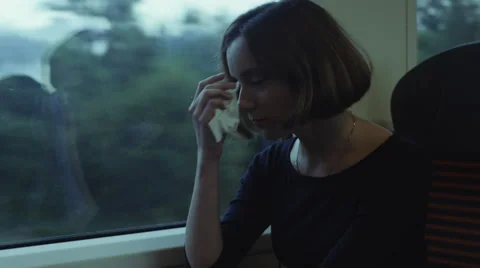 Woman On Train Stock Footage ~ Royalty Free Stock Videos | Pond5